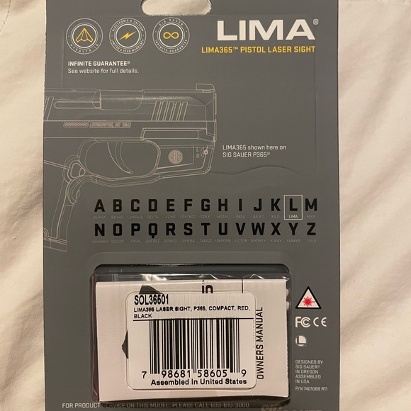 Other | Sig Sauer P365 Red Laser Sight Lima365 Authentic Sig Laser New ...